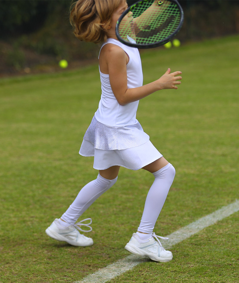 White Tennis Dress Abigail | Stunning Racer Back by Zoe Alexander