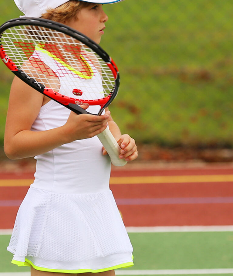 Girls White Tennis Dress Karolina - Zoe Alexander