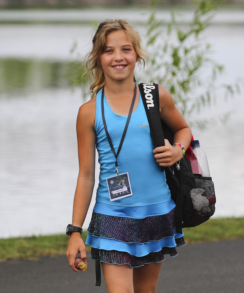 Girls Tennis Dress Atlanta Aqua - Zoe Alexander
