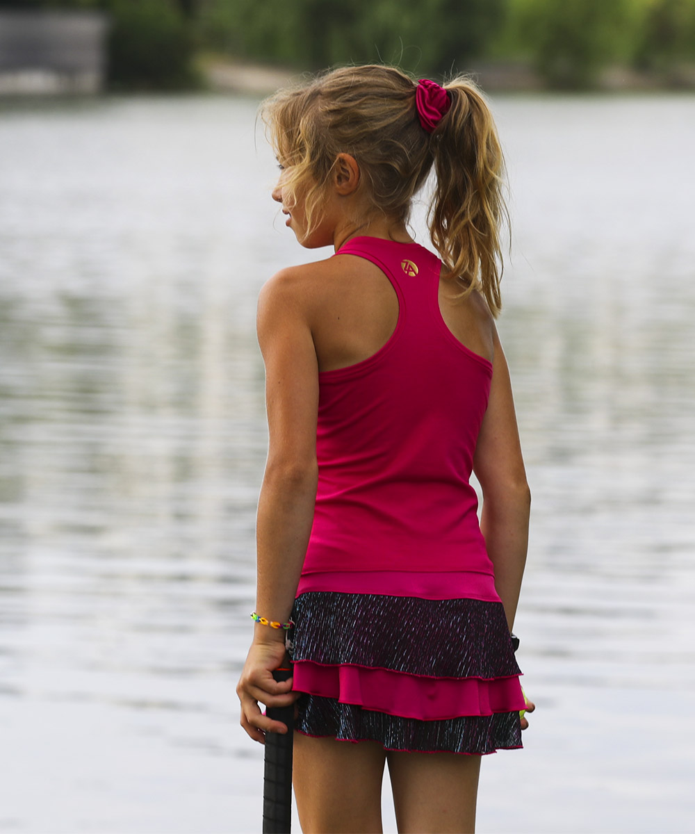 Girls Tennis Dress Prague Pink - Zoe Alexander