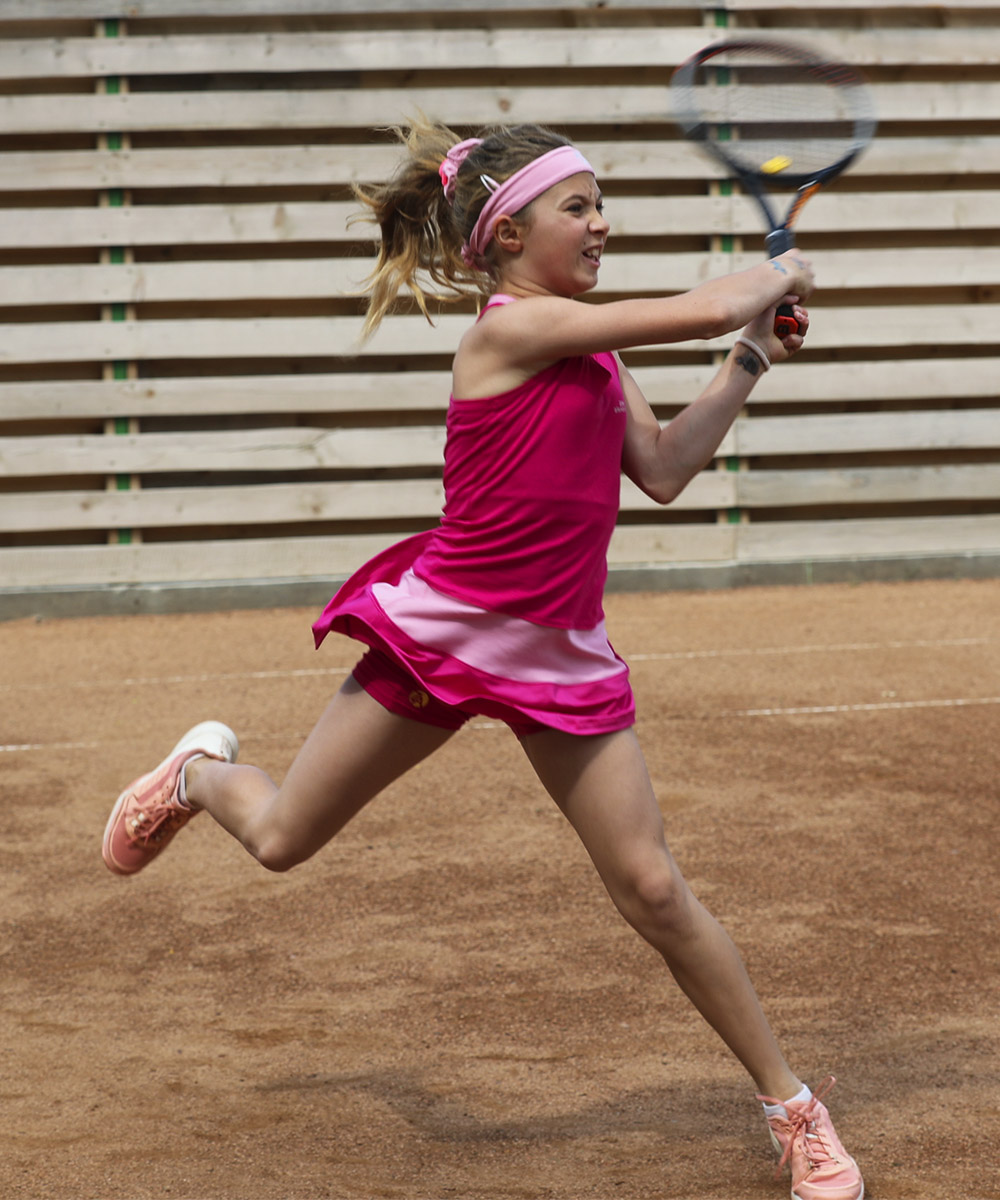 Girls Tennis Dress Raspberry - Zoe Alexander