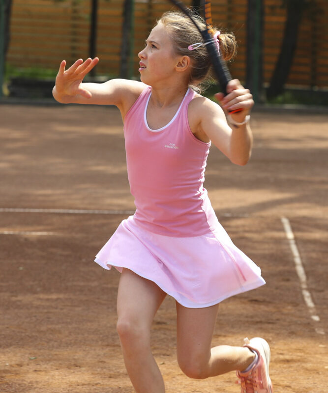 Girls Tennis Dress Rose | Zoe Alexander Junior Apparel