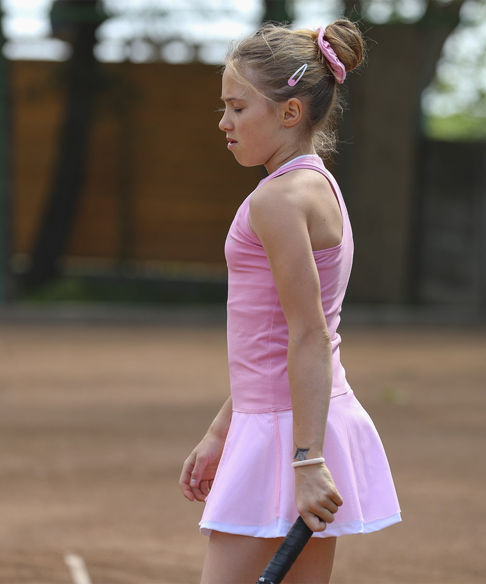 Girls Tennis Dress Rose - Zoe Alexander