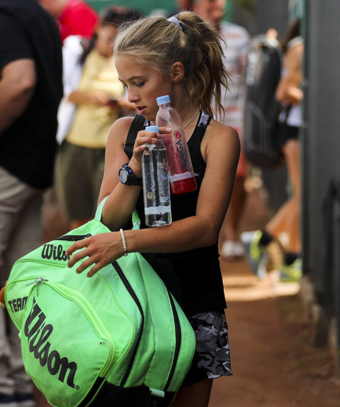 Girls Tennis Tank Top Camo Black - Zoe Alexander