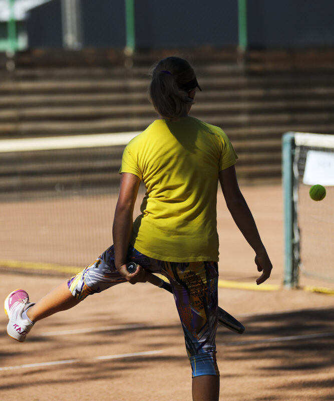 Viviana Raglan Tennis Top for Girls - Zoe Alexander