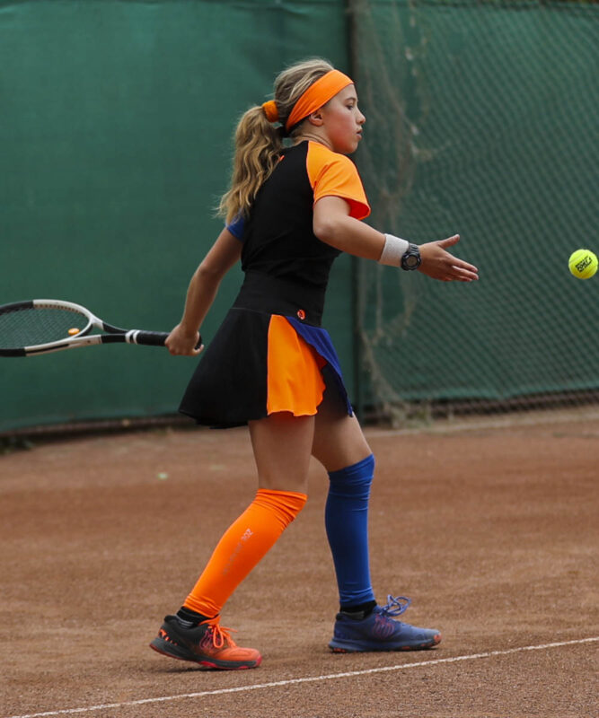 Madrid Open Crossover Tennis Skirt For Girls Zoe Alexander